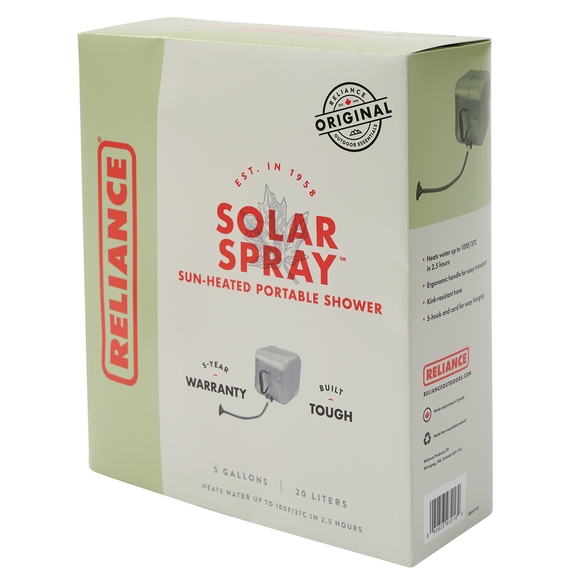 Solar Spray Portable Shower – Reliance Outdoors